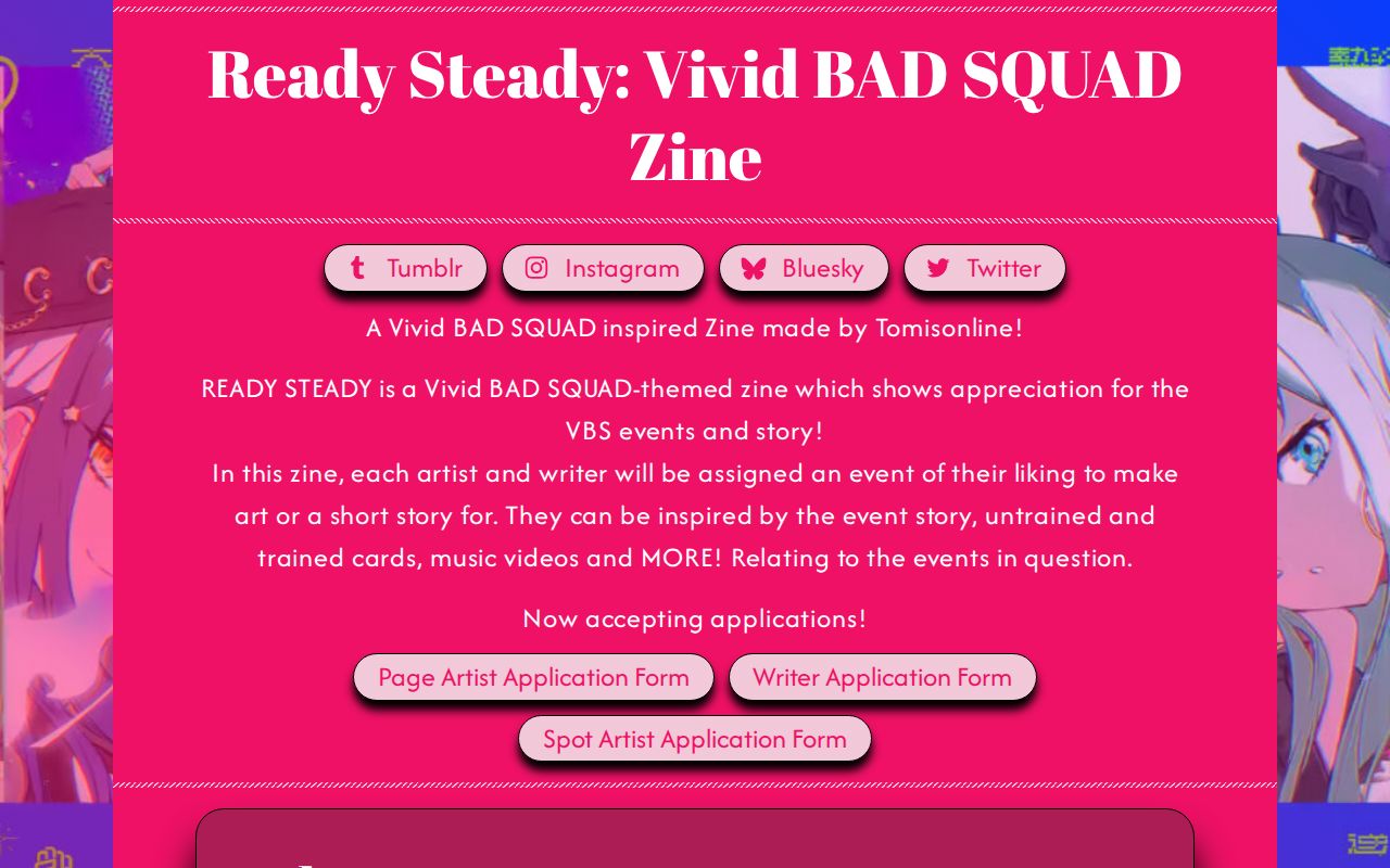 Ready Steady: Vivid BAD SQUAD Zine